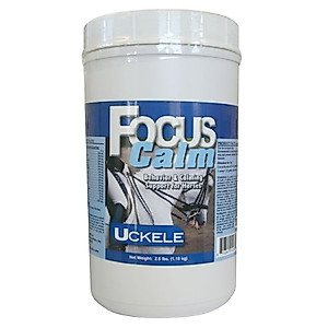 Uckele Focus Calm Horse Supplement - Calm and Behavior Supplement for Horses - Equine Vitamin & Mineral Supplement - 2.6 pound (lb)