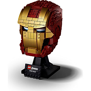 LEGO 76165 Marvel Super Heroes Iron Man Helmet, Collectible for Adults