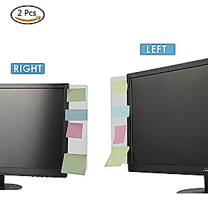 2 Pack Monitor Memo Board,Notepad Message Board,Computer Screen Sticker, Computer Monitor Side Panel,Monitor Message Board Side Panel