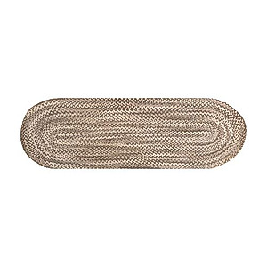 Better Trends Ombre Area Rug, 24" x 72" Runner, Reversible and Durable, 100% Soft Cotton Anti-Fatigue Chenille, Braided Rug for Entryway Living Room, Kitchen - Beige