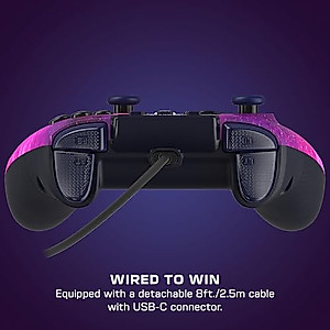 Turtle Beach REACT-R Wired Game Controller – Officially Licensed for Xbox Series X & S, Xbox One, and Windows 10|11 PC’s – Nebula