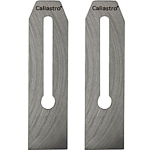 2-pack of 2 Inch Wide Replacement Bench Plane Blades - for No. 4 & No. 5 Iron Bench Planes by all Major Brands - Caliastro
