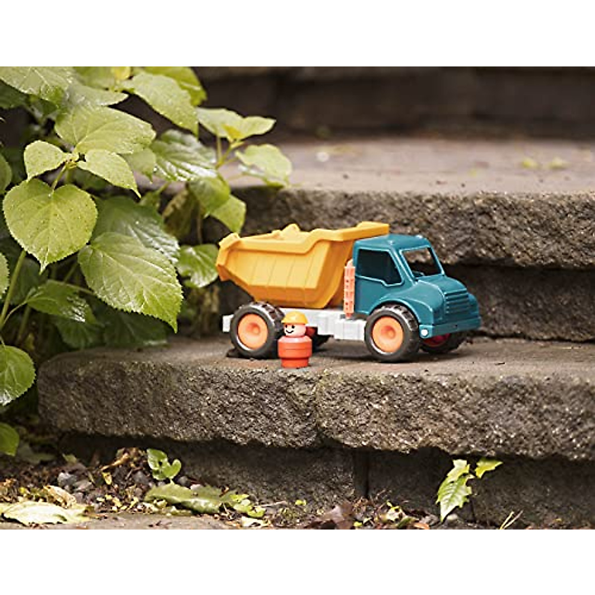 Battat – Yellow Dump Truck – Classic Toddler Trucks – Kids Construction Toys – Soft Rubber Wheels – 18 Months + – Dump Truck