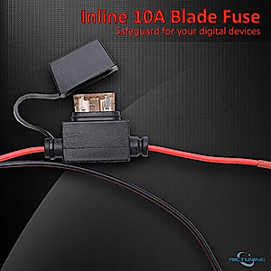 MICTUNING SAE to USB Cable Adapter Waterproof USB Charger Quick 2.1A Port with Inline Fuse for Motorcycle Cellphone Tablet GPS and More