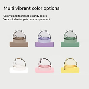 Tafit Cute Hamster Food Bowl Hedgehog Dish for Dwarf Hamsters, Syrian Hamsters, Gerbils, Mice, Rats, Small Animals, White