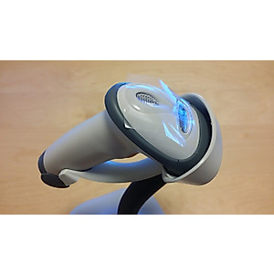 Zebra/Motorola Symbol LS2208 Handheld Barcode Scanner, Includes Stand and USB Cord (White)