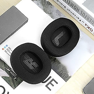 Ear Pads for JBL Lifestyle E65BTNC, Duet NC, Live 650 BTNC, Live 660 BTNC Headphones Replacement Ear Cushions, Ear Covers, Headset Earpads (Mesh Fabric/Black)