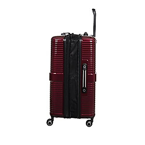 it luggage Helixian 27" Hardside Checked 8 Wheel Expandable Spinner, Wine Red