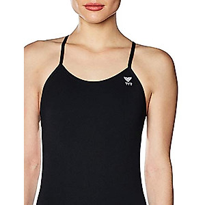 TYR Women's Durafast One Cutoufit Swimsuit, Black, Size 34