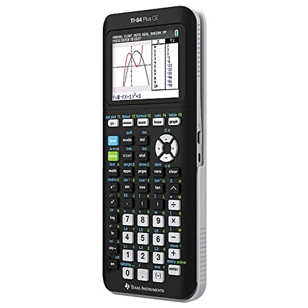 Texas Instruments TI-84 Plus CE Graphing Calculator, Black (Renewed)