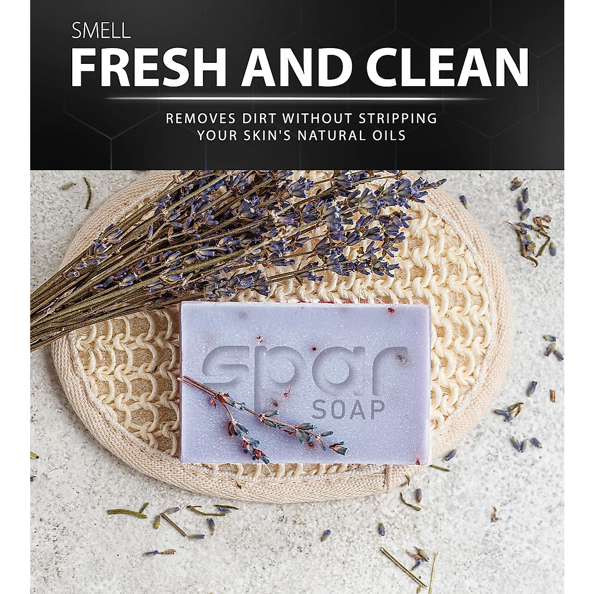 Spar Soap Platinum Bar, Natural Tea Tree 4oz Soap Bar (3-Pack), Antifungal Properties, For BJJ, MMA, Wrestlers, Grapplers, Men/Women, USA Made Body Soap, For Body Odor, With Lavender, Cassia, Clove