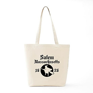 CafePress Salem Massachusetts Tote Bag Natural Canvas Tote Bag, Reusable Shopping Bag