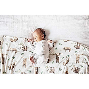 Copper Pearl Large Premium Knit Baby Swaddle Receiving Blanket Noah
