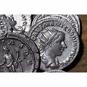 1700 Year Old Ancient Roman Empire Silver Double Denarius Coin (Antoninianus) Very Fine or Better Condition