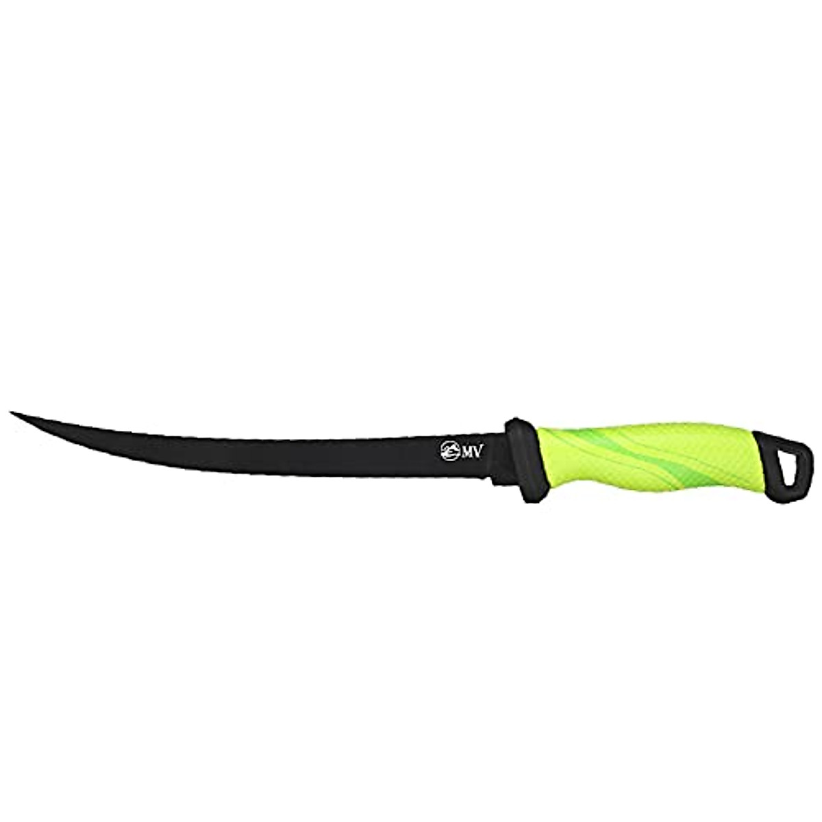 MV K1 Fillet Knife, Sharp 3CR13 Stainless Steel with Nonstick Coating Blade 5" - 9", Professional Knives for Filleting and Boning, Non-Slip Handles, Includes Protective Sheath. (green, 9)