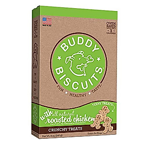 Buddy Biscuits Teeny Crunchy Dog Treats, Roasted Chicken, 8 oz. Box