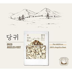 Adderenity Dried Angelica Root 2oz (57g) Dong Quai Dried Cut Root Good Flavor Tea 100% Natural Angelica Sinensis Herbal Tea 當歸 당귀