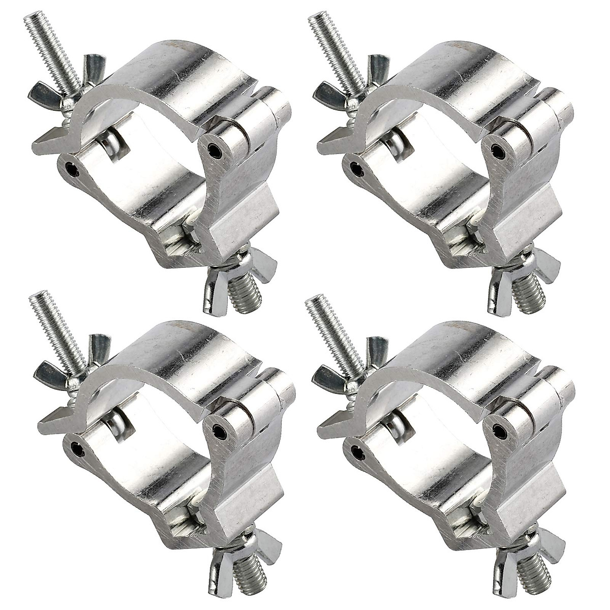 10 Pack O-Clamp 2 Inch Aluminum Alloy Stage Lights Truss Clamp, Fit for 48-51mm OD Tube/Pipe, Heavy Duty 220 lbs Load Capacity