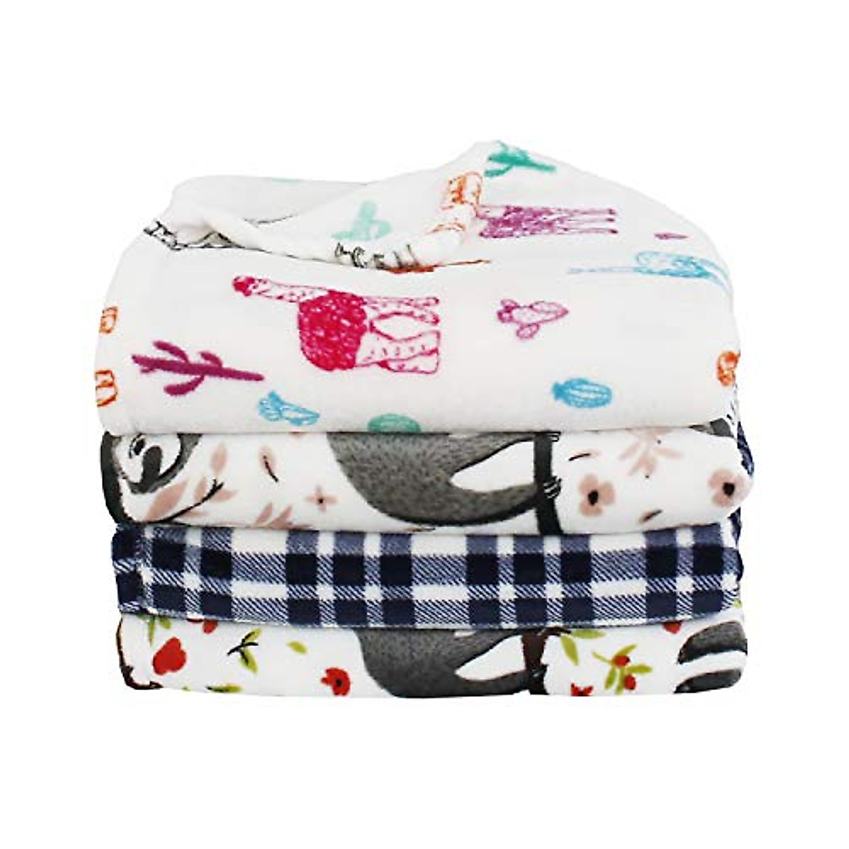 Thro by Marlo Lorenz Throw Blanket, Light Pink Gray