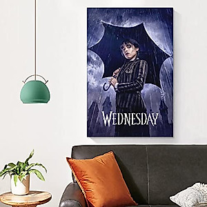 Wednesday Tv Series Poster Canvas Wall Art Living Room Posters 12x18inch(30x45cm)