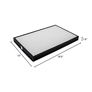 LifeSupplyUSA True HEPA Filter Replacement Compatible with Envion AllergyPro AP450 Air Purifier