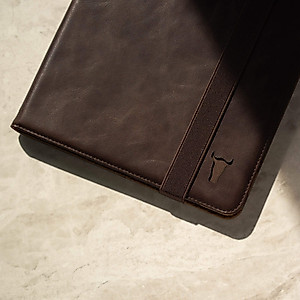 TORRO Case Compatible with iPad 9th, 8th & 7th Generation (10.2”) – Genuine Leather iPad 10.2 Case with Stand and Wake/Sleep Function (Dark Brown)
