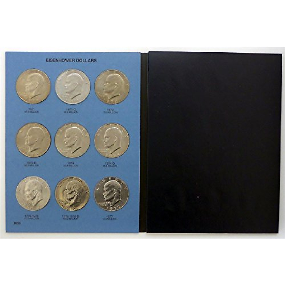 1971 P, D, S 24 Coin Eisenhower and Susan B. Anthony Dollar Set - 1971-1999 Uncirculated