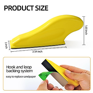 Mipepe Micro Sander Paper kit 100 Sheets, Hand Sanding Block, Wet Dry Hook & Loop 240 to 3000 Fine Grit Sandpaper Assortment for Wood, Zip Finger Sander, Detail Sanding Tool for DIY Crafts, Furniture