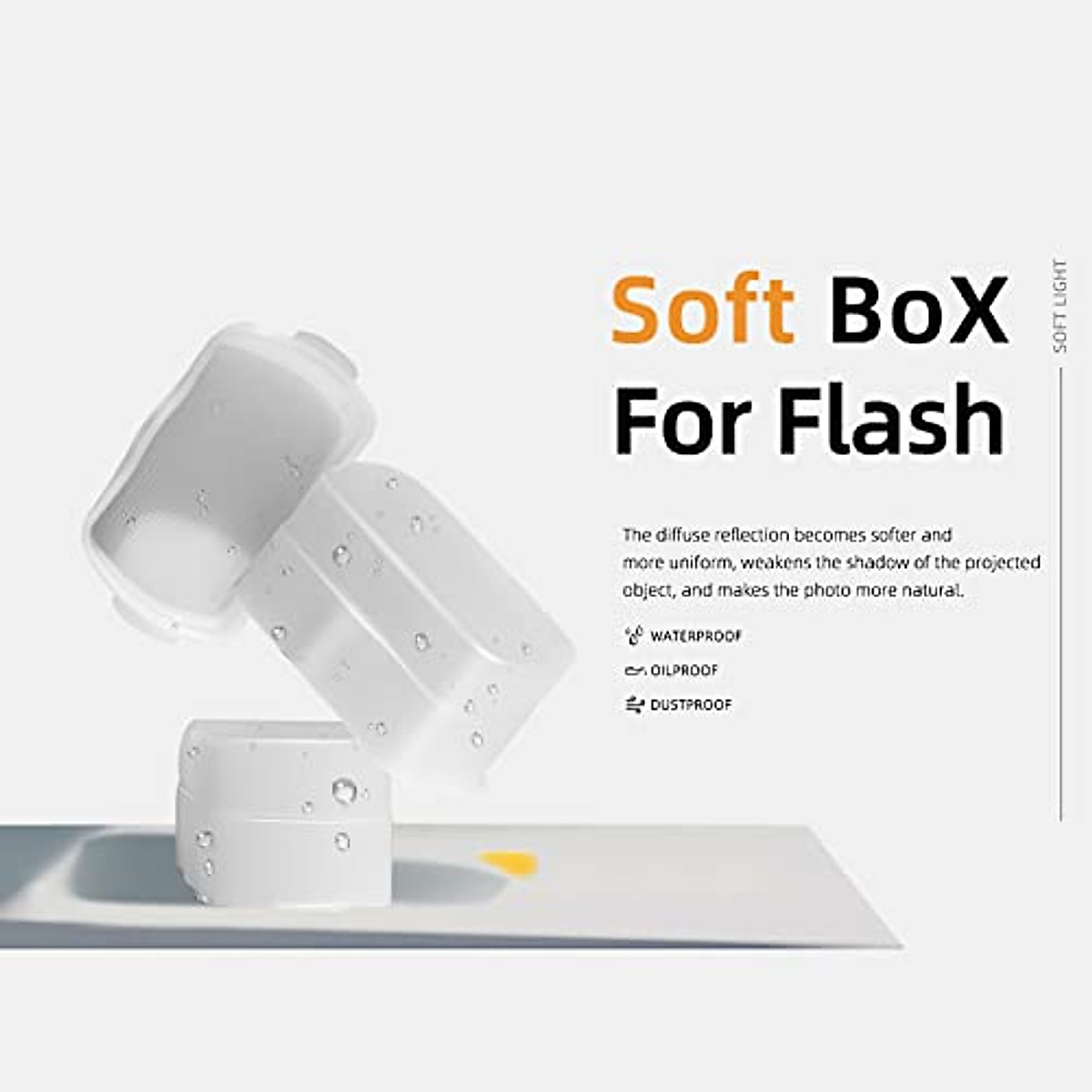 Camera Flash Bounce Diffuser Light Softbox [3-Pack] for speedlight Photography Accessories Compatible with Canon 560 565EX 580EX Godox V850 V860 TT600 TT685