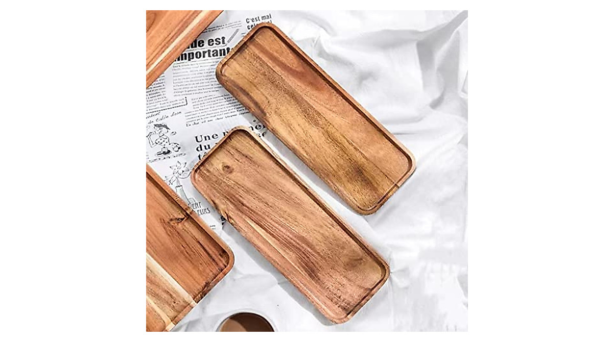 Durable Solid Wood Serving Platters - Perfect for Parties