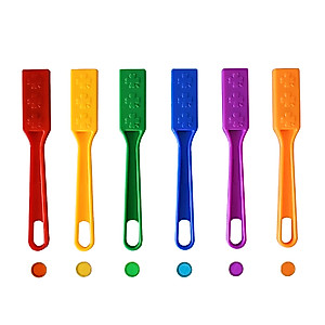 Yuanhe Magnetic Bingo Chips Set - 6 Colors Magnetic Wands with 600 Metal Chips for Counting and Sorting, Educational Activities