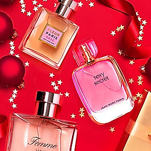 Jean Marc Paris Femme Noir Eau de Parfum Spray 100ml, Women's Floriental Perfume, 3.4 fl. oz, notes of Strawberries, Sweet Pink Rose, and Vanilla