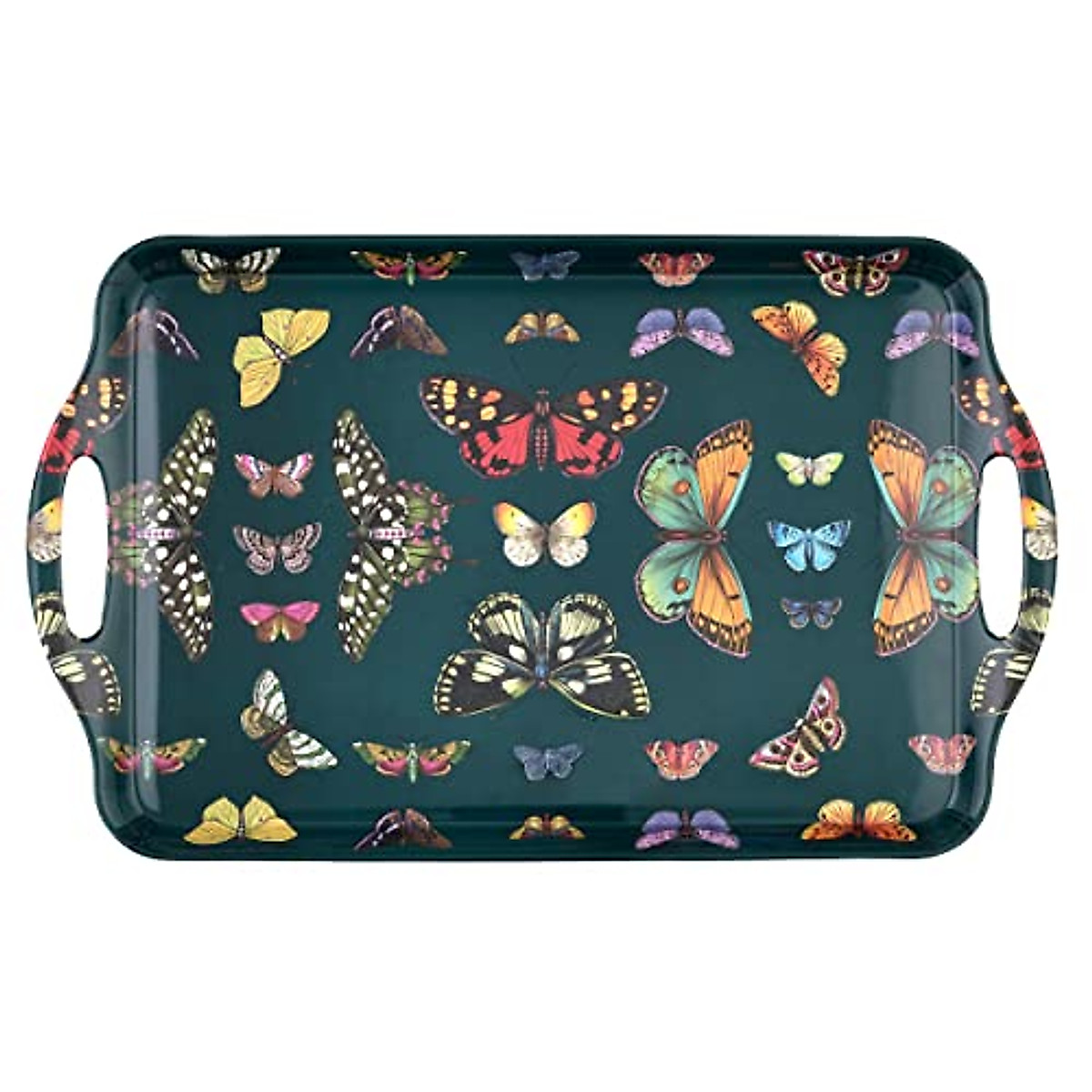 Royal Worcester Pimpernel Botanic Garden Harmony Large Handled Tray