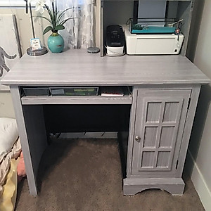 Teemall Light Gray Wood Grain Self Adhesive Sticker Wallpaper Furnitur Cabinets Wardrobe Shelf Liner 17.7 in X 98In