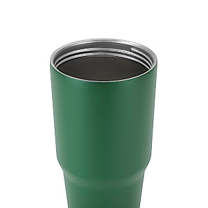 makerflo 30 oz Green Powder Coated Tumbler Pack of 1 with Upgrad Handle Option, Includes a Sliding Splash & Leak Proof Lid, Ideal for Craft, Personalization (Laser Engraving, UV DTF, Epoxy, Vinyl)