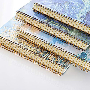Van Gogh Notebook Large Spiral Notebook College Ruled 11" x 9.5" and 300 Pages，Durable Hardcover Spiral Notebook College Spiral Aesthetic Journal Notebook