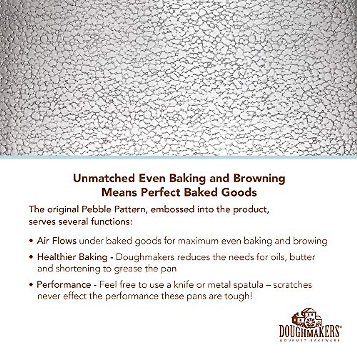 Doughmakers 10181 15" Pizza Pan Commercial Grade Aluminum,Metallic