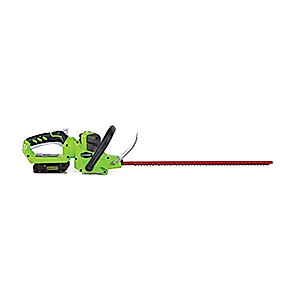 Greenworks 24V 22" Cordless Hedge Trimmer, 2.0Ah Battery and Charger Included