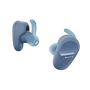 Sony WF-SP800N Truly Wireless Sports In-Ear Noise Canceling Headphones with Mic for Phone Call and Alexa Voice Control, Blue