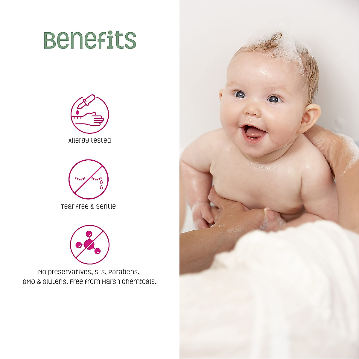 Nature's Baby Conditioner and Detangler, Formulated for Problem and Sensitive Skin, No Sulfate or Artificial Fragrances, Lavender Chamomile, 16 Oz