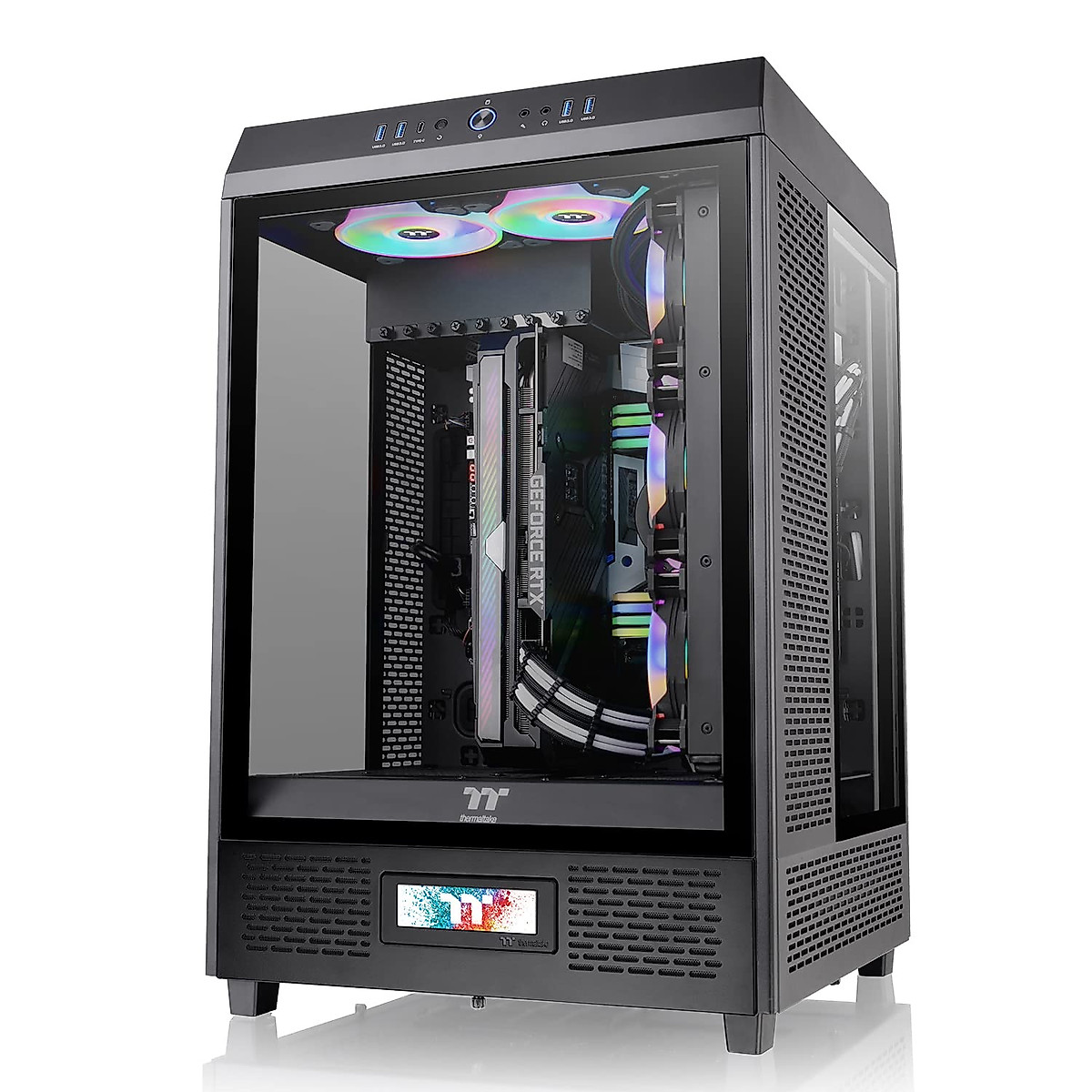 Thermaltake LCD Panel Kit for The Tower 500, 3.9" LCD Display, Supported by TT RGB Plus 2.0 Software, Presents Real time Information, Easy custimization, AC-062-OO1NAN-A1
