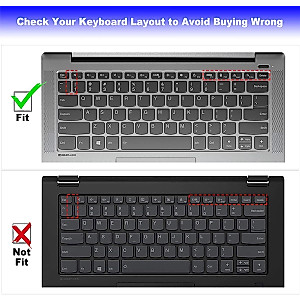 Keyboard Cover for Lenovo Ideapad 5 Pro/5i Pro 14, Ideapad 5 14, Ideapad 5i 14, Lenovo Flex 5 14 2-in-1, Lenovo Ideapad Flex 5 5g 14", Lenovo Ideapad 5 14", Ideapad S540 14" Laptop Protective Skin