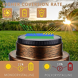 Y YUEGANG Solar Lanterns Outdoor Waterproof, Solar Hanging Lanterns Outdoor for Patio, Solar Lights for Home and Garden Decor Clearance, Solar-Powered Decorative Lanterns, 2 Pack (2021 New Version)