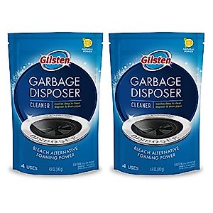 Glisten GLISTEN-DP06N-PB-2/PACK DP06N-PB Garbage Disposer Foaming Cleaner, Lemon Scent, 2-Pack (8 Uses), 2 Pack, Blue, 2 Count