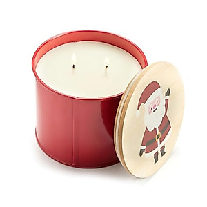 Christmas Candles Richly Scented 2-Wicks 14oz Tin Holiday Favorites (Red - Cinnamon Cheer)
