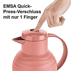 Emsa Samba Wave Vacuum Flask 1 Litre Plastic