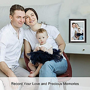 BIHIWOIA Digital Picture Frame WiFi Digital Photo Frame, 10.1 inch IPS Screen, Built-in 16GB Storage, Send Pictures and Videos to Digital Frame via Frameo APP from Anywhere (Black)
