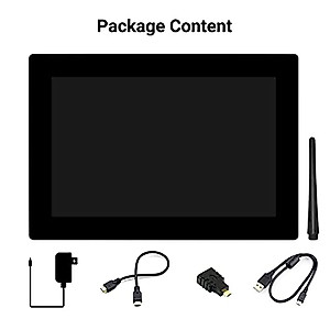 waveshare 10.1inch HD Capacitive Touch Screen LCD Compatible with Raspberry Pi 4B/3B+/3A+/2B/B+/A+/Zero/Zero W/WH/Zero 2W CM3+/4 1920×1200 Resolution HDMI IPS Supports Windows/Jetson Nano