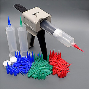 Utoolmart Air Distribution Tube, Adhesive Syringes Tube Sleeve, Glue Liquid Cartridge Dispensing Syringe Barrel, 30cc Plastic Syringe Dispensing, with Piston, Transparent, 4 Pcs