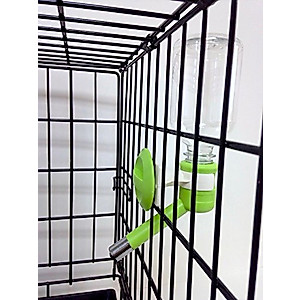 Choco Nose Patented No-Drip Dog Water Bottle/Feeder for Dogs/Cats and Other Small-Medium Sized Animals - for Cages, Crates or Wall Mount. 10.2 Oz. Mess Free Leak-Proof Nozzle 16mm. Apple Green (C590)